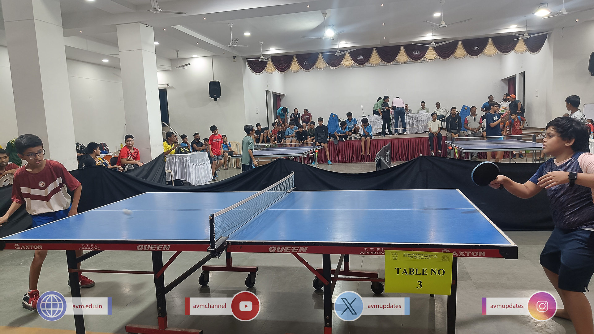 AVM’s Table Tennis players put up a good show at CBSE Cluster Competition 2023-24 - Atmiya Vidya ...