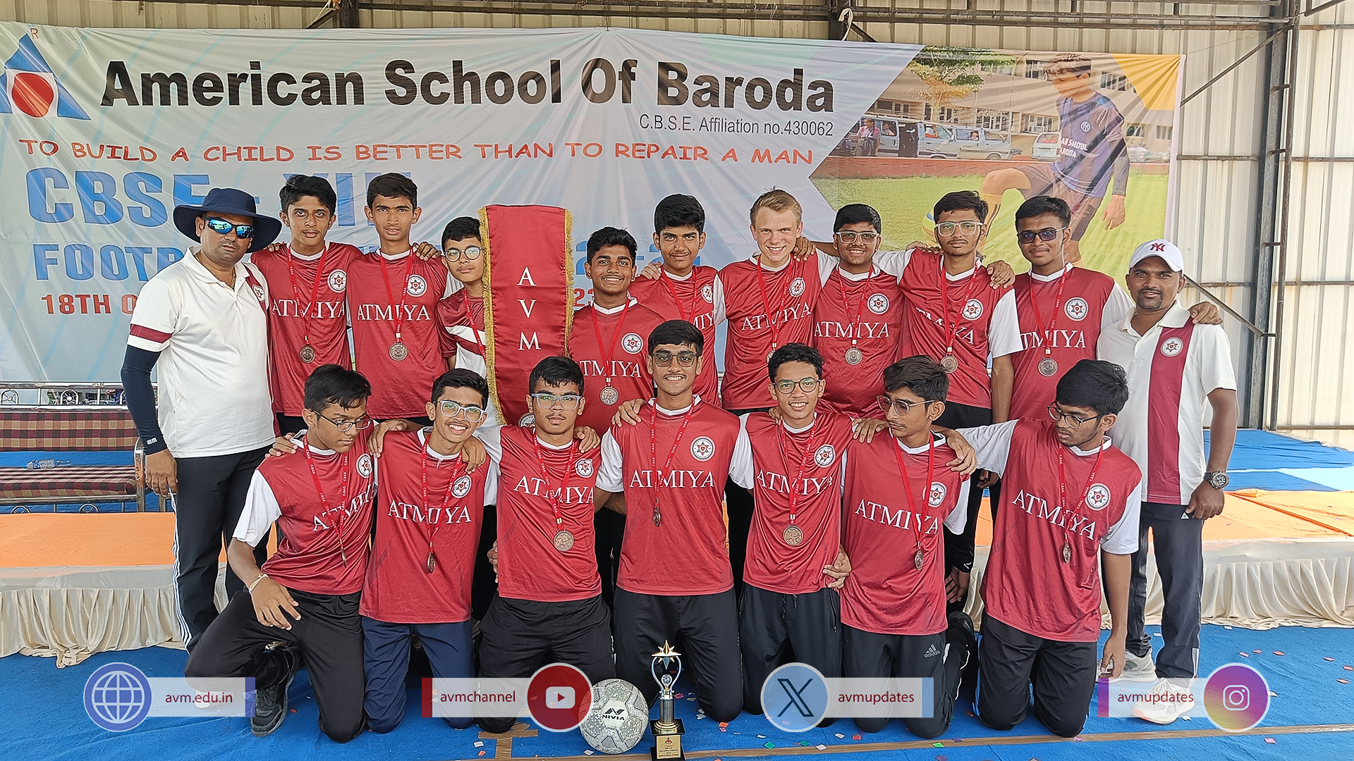 AVM Team Brings Home Medals & Trophy from the CBSE Cluster XIII - U-19 ...