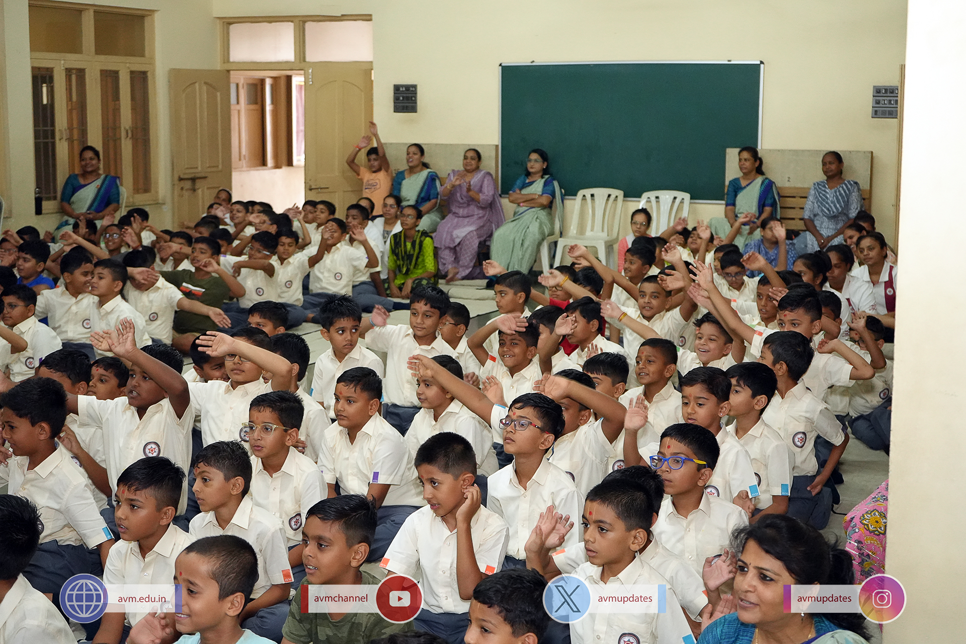 Std 1 to 6 Heart Warming Welcome Assembly - Atmiya Vidya Mandir